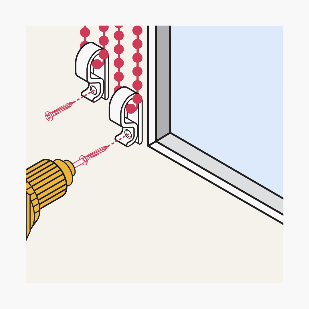 How to install double roller blinds