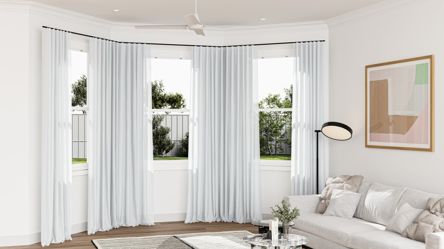 Box and Bay Windows Curtains Online | DIYblinds