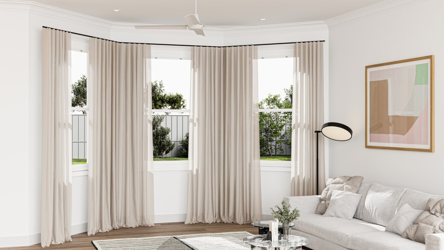 Box and Bay Windows Curtains Online | DIYblinds