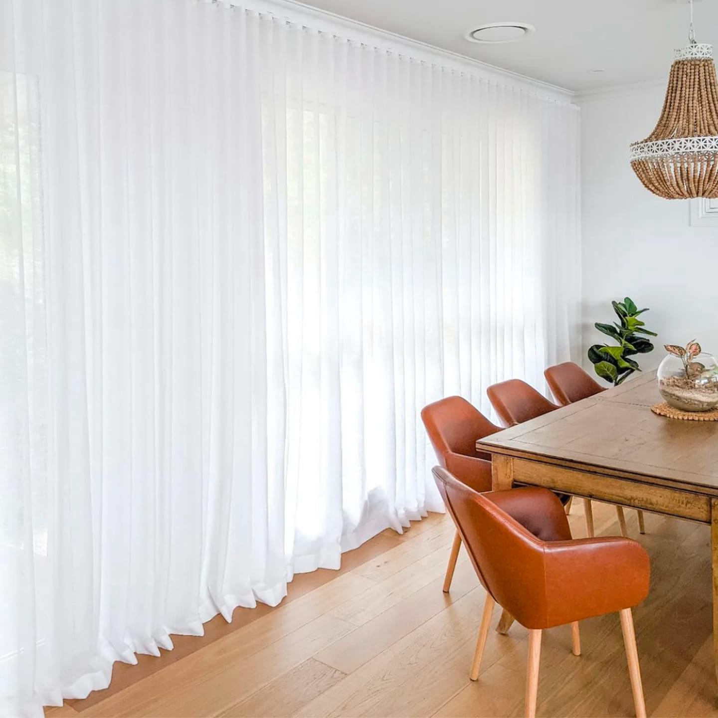 Burano Sheer Curtain in Talc